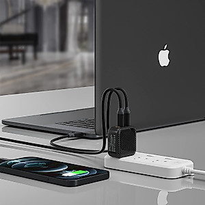 [Bundle] INVZI 100w GaN USB-C Charger 4-Port and USB-C to Lightning Cable for MacBook Pro Air, iPad Pro Air, iPhone 13 12 11 Pro Max