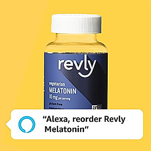 Amazon Brand - Revly - Melatonin 10mg Gummies, Supports Restful Sleep, Strawberry, 60 Count