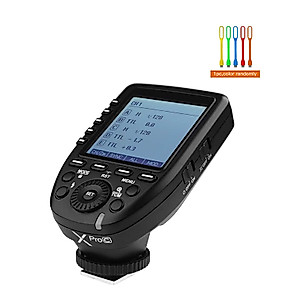 Godox Xpro-C E-TTL High Speed Sync 1/8000s 2.4G Wireless X System Flash Trigger Transmitter Compatible for Canon Cameras, 11 Customizable, 5 Group 4 Function Buttons Offer Convenient Manipulation