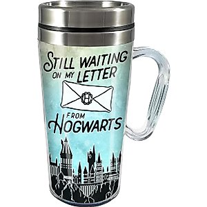 Spoontiques - Insulated Travel Mugs - Harry Potter Acrylic and Stainless Steel Drink Cup - Letter To Hogwarts