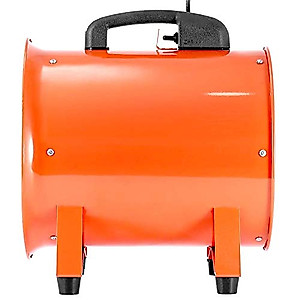 OrangeA Utility Blower Fan 12 Inch 0.7HP 2295 CFM 3300 RPM Portable Ventilator High Velocity Multifunctional Ventilator Fume Extractor (12 Inch)