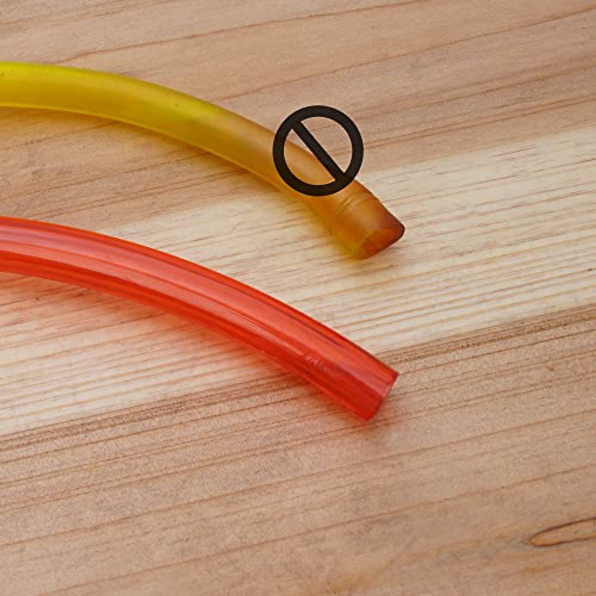 MTATCN Inline Fuel Switch Gasoline Filter Tubing Set with 6* Clamps for 50cc 70cc 110cc 125cc 150cc 250cc Baja BA150 ATV 4 Wheeler Gas Scooter Mini Bike Dirt Bike Go Kart Red