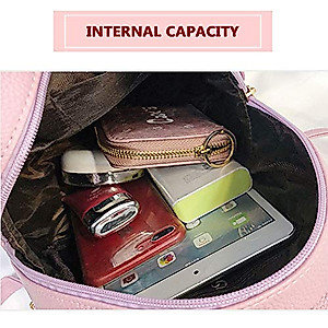 Cute Mini Leather Fox Fashion Backpack Small Daypacks Purse for Girls (blue)