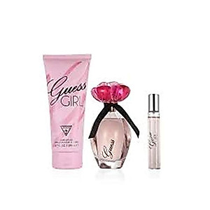 Guess Girl 3 Pc Gift Set 3.4oz EDT Spray, 0.5oz EDT Spray, 6.7oz Body Lotion GIFTSET