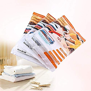 1Pcs Pratical Vacuum Compressed Storage Bags, Clothes Package Bag Bedding Pillows Organizer Household Space Saver, with Zipper and Sealing Valve, 3 Sizes Optional (80 * 110)