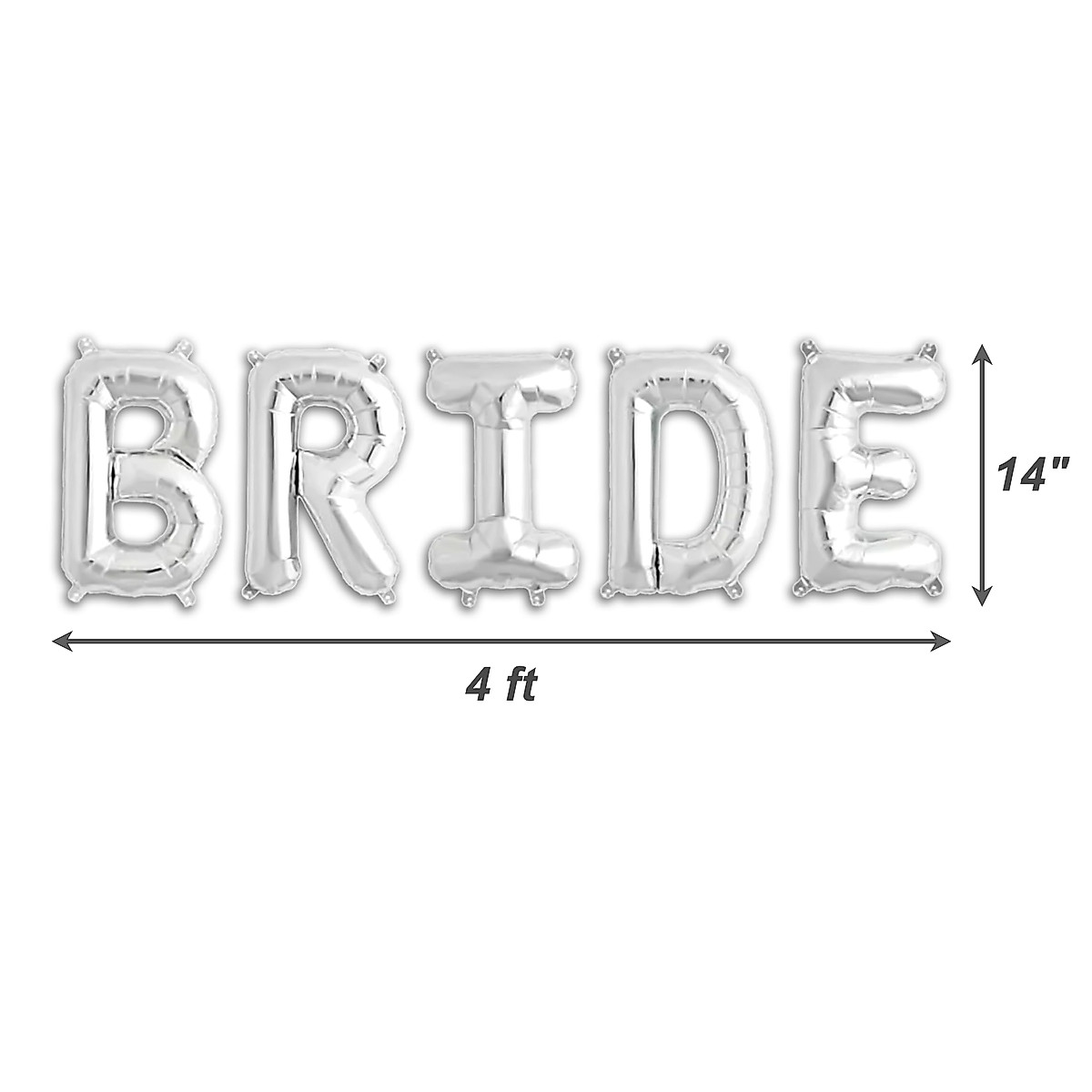 Princess Bachelorette Balloon Banner Me? A Bride? Shut up! Silver Balloon for Bridal Shower Decoration, Wedding Decor and Engagement Party Decoration