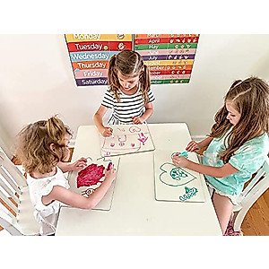 Board Geeks 6 Premium Small Dry Erase Board 9"x12"- Portable Dry Erase Lap Board, Handheld Whiteboard- White Boards for Students - Small Whiteboard | Double Sided Erasable White Boards Dry Erase- 6 Pk