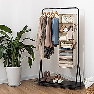 StorageWorks 3-Pack Closet Storage Bins with 6-Shelf Hanging Closet Organizer