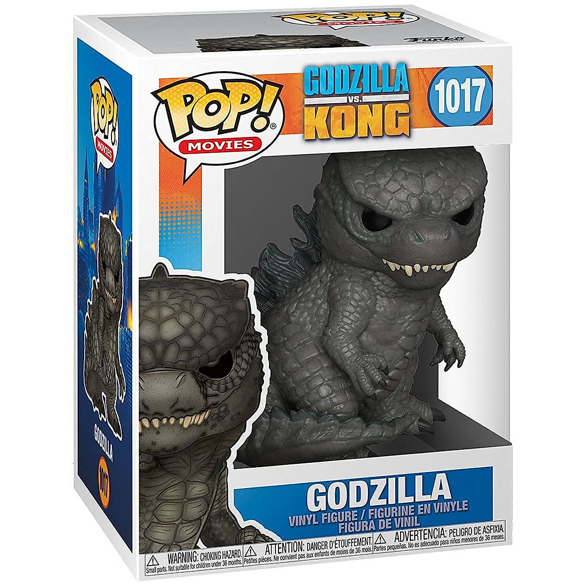 POP Godzilla vs Kong - Godzilla Funko Vinyl Figure (Bundled with Compatible Box Protector Case), Multicolor, 3.75 inches