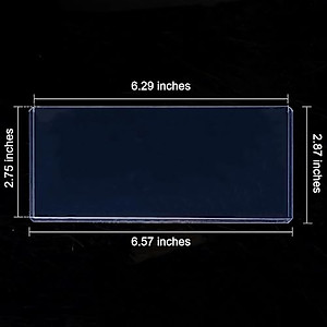 Display Zone Regular Dollar Bill Currency Toploads, Protective Paper Money Sleeves for Collectors, Crystal Clear Plastic Holders for Cash, 40-Count