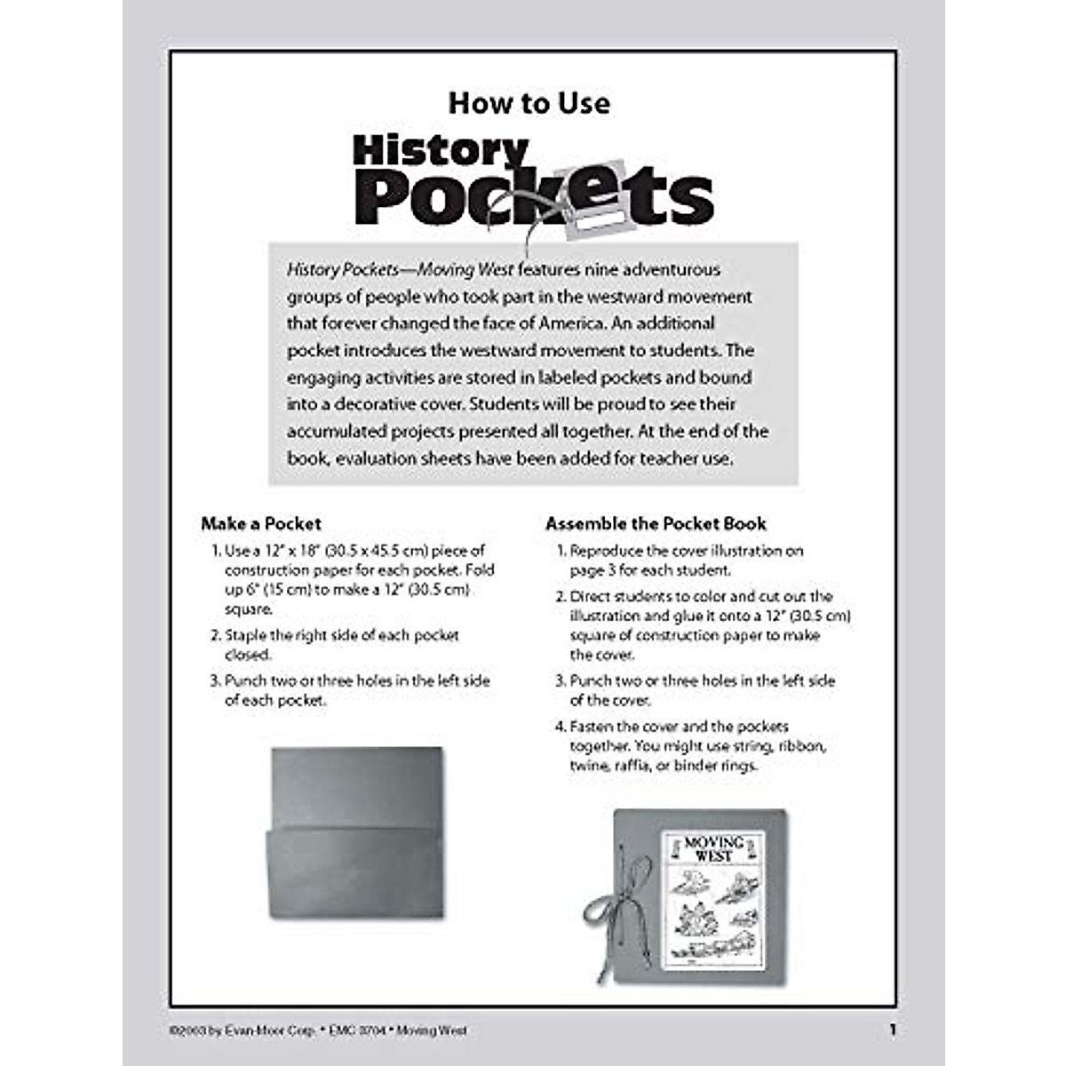 History Pockets: Moving West, Grades 4-6+