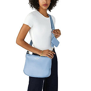 Kate Spade Rosie Leather Shoulder Bag (Dusty blue)