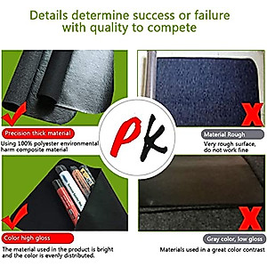 Fireplace Rug Fire Resistant Rectangular Fireproof Hearth Pads Polyester Trim Non Slip Wood Stove Mat, Protects Floors Patio from Sparks Embers