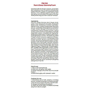 ma:nyo Pure & Deep Cleansing Foam | Gentle Face Wash with Natural Ingredients | Removes Impurities & Excess Sebum | Suitable for All Skin Types | Korean Skincare 6.7 fl oz (200ml)