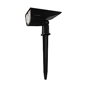 Luma Solar Outdoor Lights 2 Pack | Weatherproof Landscape Lighting with 22 LED Outdoor Lights for Patio, Yard | Garden & Wall Mount | 3 Modes Cool, Warm, Both + Rechargeable All-Night Battery