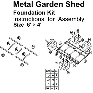 Morhome 6FTx4 FT Patio Bike Shed Garden Shed, Metal Storage Shed with Lockable Door, Tool Cabinet with Vents and Foundation for Backyard, Lawn, Garden