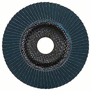 Bosch Professional 2608607346 Flap Discs 115x22 G120, Black/Brown