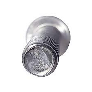 1/2"-13 x 1" Button Head Socket Cap Screw, Allen Socket Drive, 18-8 Stainless Steel, Full Thread - Quantity 5 - by Fastener Depot, LLC