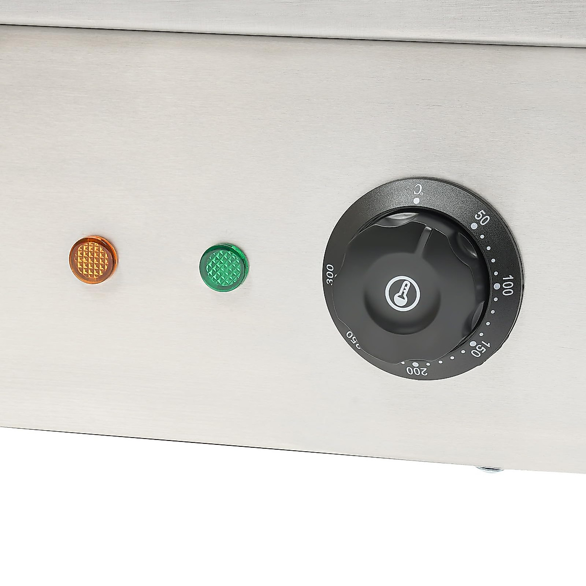 Professional Electric Griddle Commercial Electric Griddle Flat Top Grill Hot Plate Commercial Grill BBQ Electric Countertop Griddle for Restaurant Kitchen 548x350mm 110V