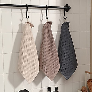 12 Pieces Kitchen Towel Cotton Honeycomb Rag Super Absorbent Dishcloth for Household Kitchen Cleaning Cloth Tools