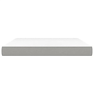 vidaXL Pocket Spring Bed Mattress Light Gray 72"x83.9"x7.9" California King Fabric