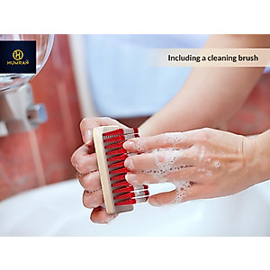 HUMRAN LLC Large Soap-Making Kit - Suitable for Adults, Kids, and Beginners - Incl. Dry Herbs - Soap Maker with Powdered Colors and Different molds - Great Gift idea