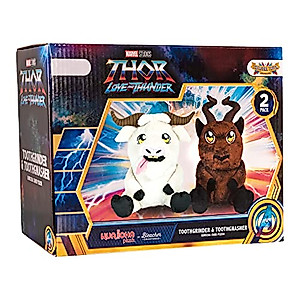 Bleacher Creatures Thor: Love & Thunder Limited Edition Kuricha Pack: Toothgnasher & Toothgrinder Witch Kuricha Plushies – Super Soft Chibi Inspired Toy