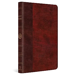 ESV Large Print Thinline Bible (TruTone, Burgundy/Red, Timeless Design)