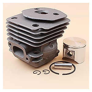 HCOWL 47mm Cylinder Head Piston Kit Compatible with Husqvarna 359 357 XP 357XP Chainsaw Engine Motor Parts 537 15 73-02 Motosierra Garden Tools