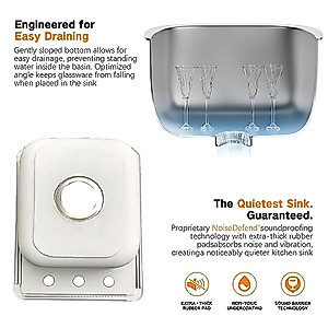 ORLANDO 17x22 inch Single Bowl Kitchen Sink Drop in Stainless Steel Bar Sink, Topmount Bar/Prep sink