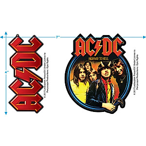 ACDC Let There Be Rock Album T Shirt & Stickers (XXX-Large) Black