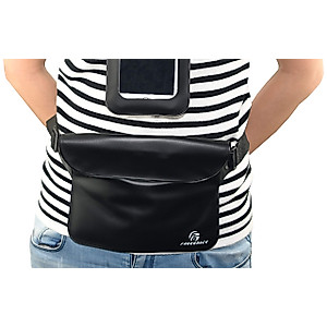 Freegrace Waterproof Waist Pouches - Best Way to Keep Your Phone and Valuables Dry and Safe - Perfect for Boating Swimming Snorkeling Kayaking Beach Pool Water Parks (Black 2 Pack)