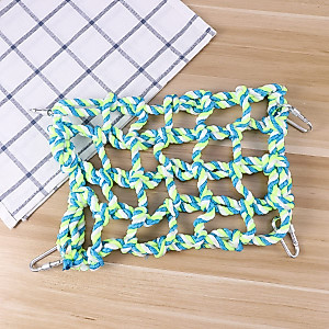 UEETEK Rat Ferret Climbing Rope Net Pet Bed Small Animal Activity Toy for Hamster Parrot