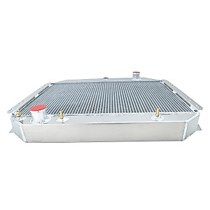 Rubivel 433 Radiator Replacement for 1966-1979 Ford F100 F150 F250 F350 Bronco 1967 1968 1969 1970 1971 1972 1973 1974 1975 1976 1977 1978 2.8L 3.3L 3.9L 4.7L 5.0L 5.8 6.6 6.4, 4 Row Aluminum Radiator