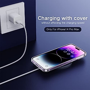 ANNGELAS Magnetic Case for iPhone 14 Pro Max Case Protective-Compatible with Magsafe for iPhone Pro Max 14 Case for Women Men,6.7 inch, Crystal Clear