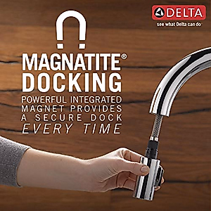 Delta Faucet Addison Touch Kitchen Faucet Brushed Nickel, Kitchen Faucets with Pull Down Sprayer, Kitchen Sink Faucet, Touch Faucet for Kitchen Sink, Touch2O Technology, Arctic Stainless 9192T-AR-DST