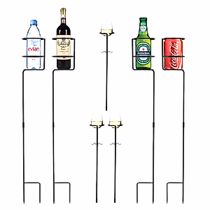 Urban Deco Heavy Duty Drink Holder Set of 7,Outdoor Drink Holders Drink Holder Yard Drink Holder Stakes, 4 Packs Plus Extra 3