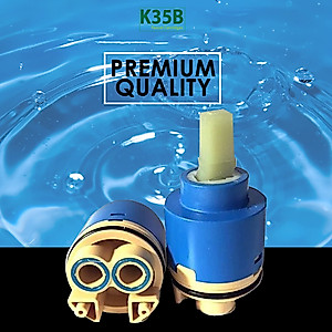 K40B Replacement Faucet Cartridge - After Market, Fits La Torre, Moonlight, Tiffany Faucets, After Market Faucet Cartridge Replacement, Faucet Repair Parts for Kitchen, Bathroom - 40mm