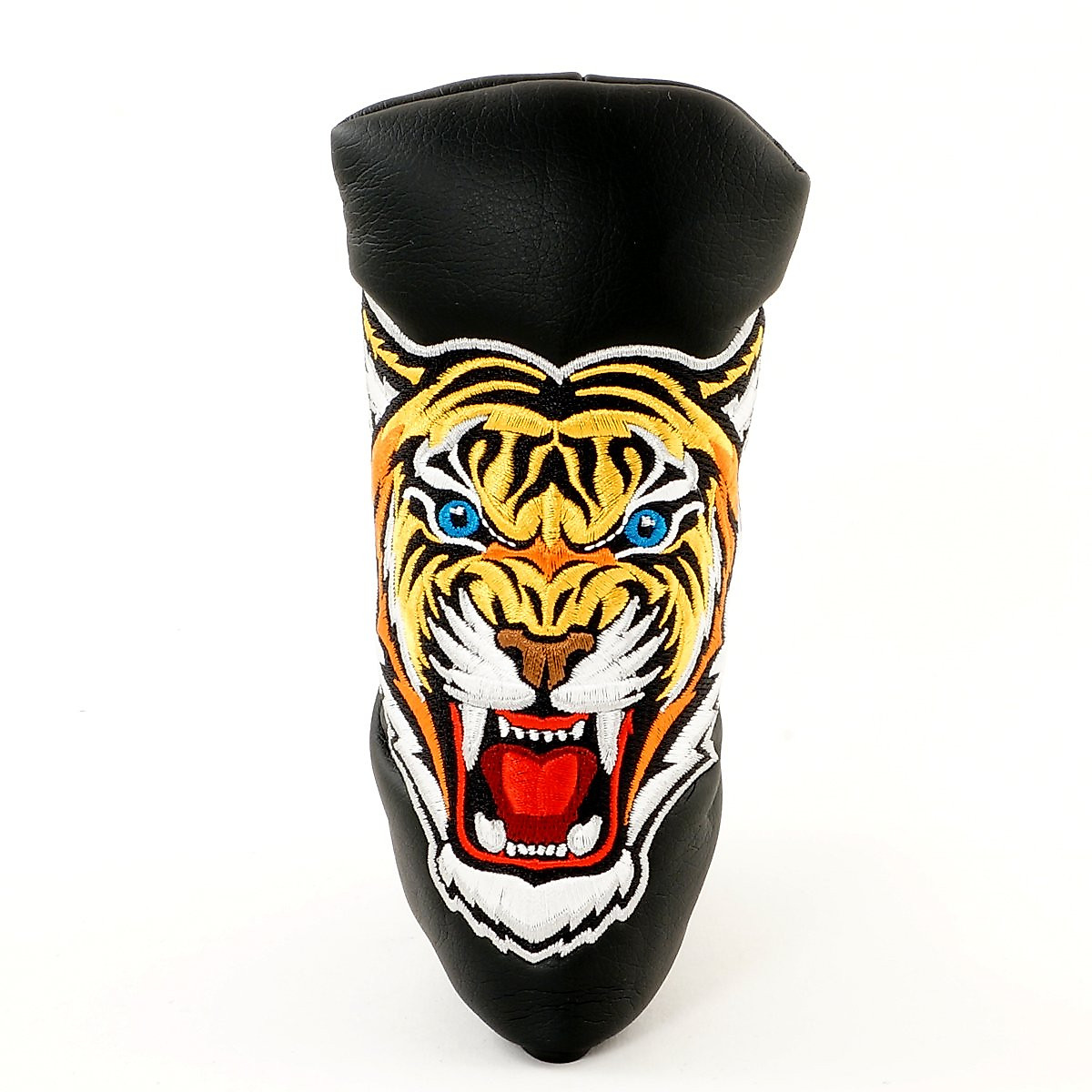 Tiger Golf Headcover for Blade Putter, Black, Golf Head Cover