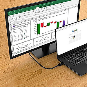 Moread DisplayPort to DisplayPort Cable, 6 Feet, Gold-Plated Display Port Cable (4K@60Hz, 2K@144Hz) DP Cable Compatible with Computer, Desktop, Laptop, PC, Monitor, Projector - Black