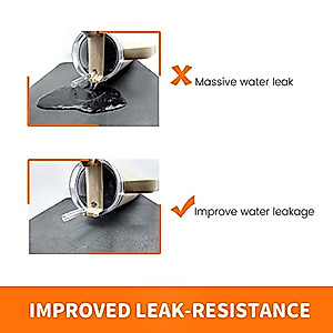 MIMORE Spill Stopper for Stanley 40 oz Tumbler with Handle | 30 oz, Compatible with Quencher H2.0 Flowstate Tumbler 40 oz Stanley Cup Accessories 30 oz Stanley Spill Stopper, Silicone, 2 Pack