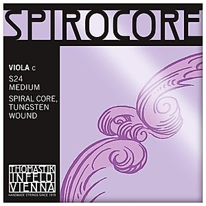 Thomastik-Infeld S24W Spirocore Viola Strings, Single C String, Weich (Light), 4/4 Size, Steel Core, Tungsten Wound