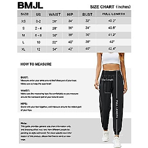 BMJL Women's Joggers Pants High Waisted Workout Hiking Lounge Pants with Pockets for Running Yoga 2023(M,Grey)