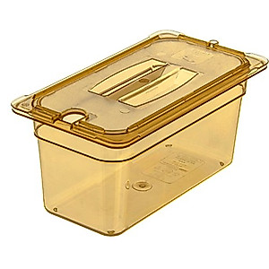 Carlisle FoodService Products 3086213 StorPlus High Heat Food Pan, 6" Deep, Third Size, Amber