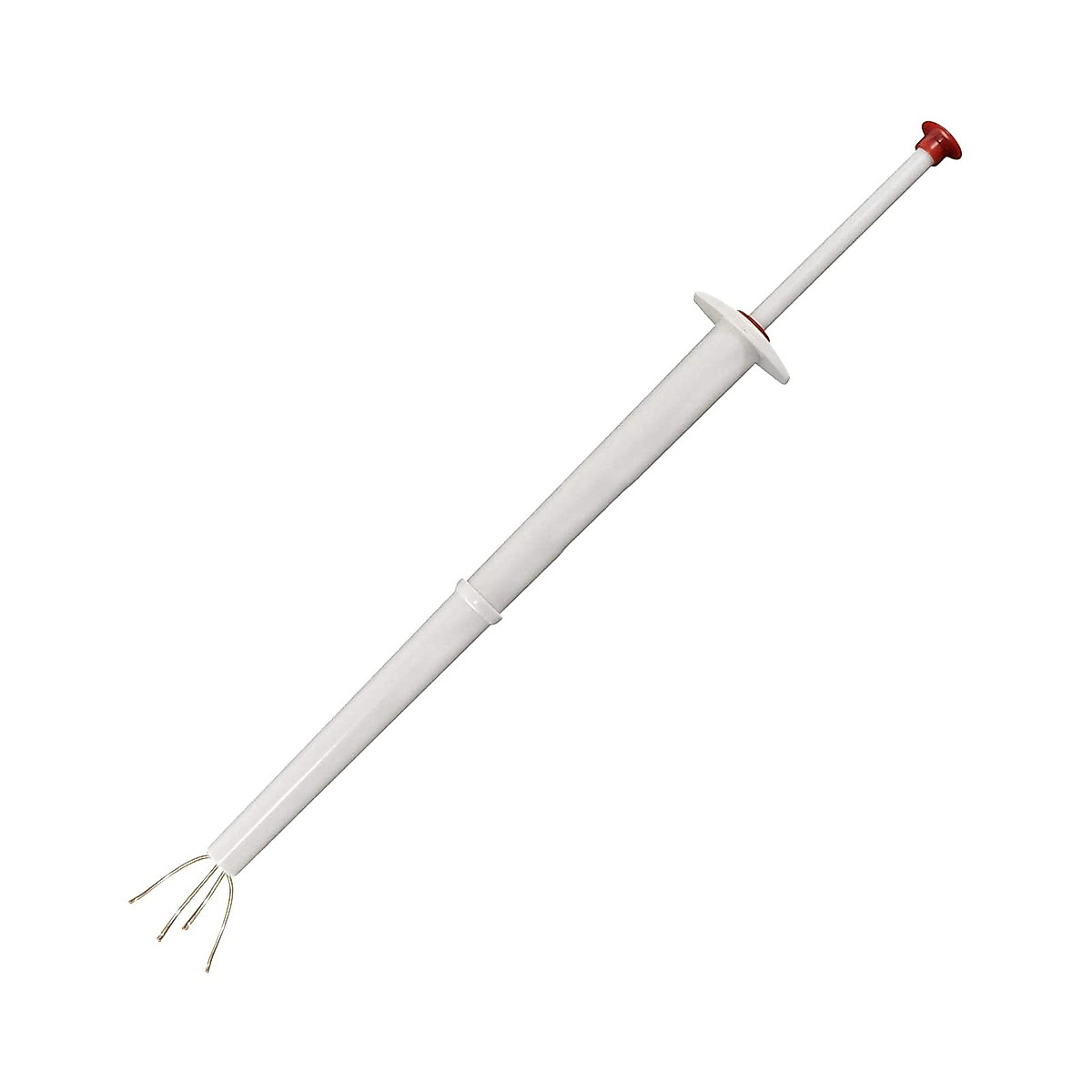 Pickle Picker- Stainless Steel and Plastic Deluxe Pickle Pincher, 8-Inches, White