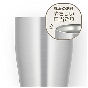 Thermos JDQ-400 S Vacuum Insulated Tumbler, 13.5 fl oz (400 ml), Stainless Steel