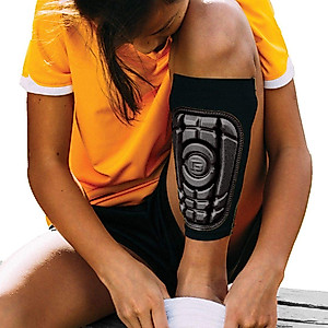 G-Form Youth Pro-S Compact Soccer Shin Guards - Football Shin Guards - Black, Youth S/M