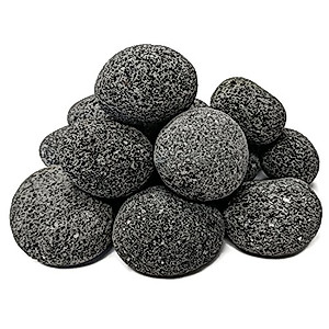 Midwest Hearth 100% Natural Lava Stones for Gas Fire Pit and Fireplace (Medium (1" - 2"))