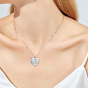 YFN Sterling Silver Always Remember You are Braver Than You Believe Jewelry Pendant Necklace Inspirational Gifts (White)