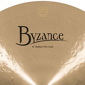 Meinl Cymbals B16MTC Byzance 16-Inch Medium Thin Traditional Crash Cymbal (VIDEO)